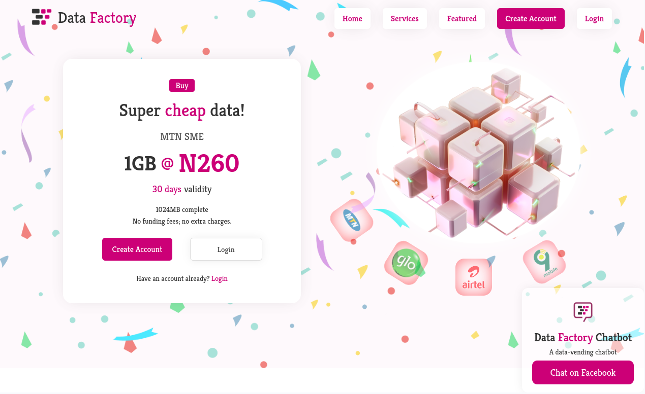 Buy Super Cheap Data Bundles - Data Factory NG